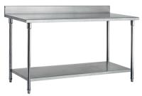 China Kitchen Work Table With Under Shelf Stainless Steel Catering Equipment 1000*700*850mm for sale