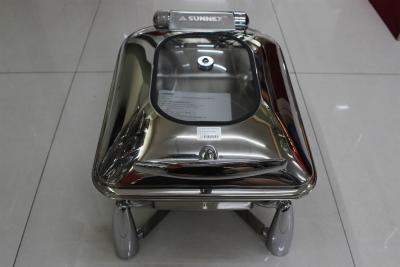 China Food Warm Stainless Steel Cookwares , Hydraulic Induction Chafing Dish for sale
