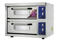 China 2 Decks 2 Trays Stainless Steel Electric Baking Ovens Laminated-Type Features Energy-Saving Temperature Range 20~300°C for sale