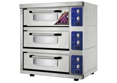 China Energy -  Saving 3 Trays Stainless Steel Electric Baking Ovens Laminated - Type , Temperature Range 20 ~ 300°C for sale