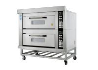 China Deluxe Electric Oven Micro-computer Intelligent Control Smart Preset Menu Function 2 Decks 4 Trays Electric Baking Ovens for sale