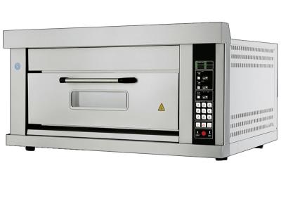 China SS Automatic Gas Bread Oven 1 Deck 2 Trays Computer Version Adjustable Temperature Use Natural Gas or Liquefied Gas for sale