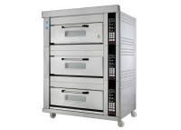 China SS Automatic Gas Bread Oven 3 Decks 6 Trays Computer Version Adjustable Temperature Use Natural Gas or Liquefied Gas for sale