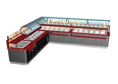 China L-Shaped Restaurant Commercial Buffet Equipment for sale