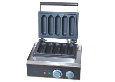 China Electric Grilled Hot Dog Waffle Machine For Snack Bar 220V 1550W for sale