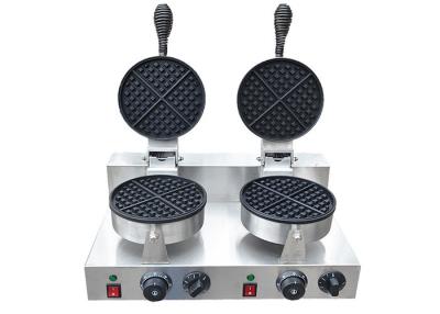 China Commercial Use Double Head Waffle Baker Snack Bar Equipment 2600W 220V for sale