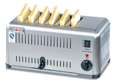 China Commercial 6 / 4 Slice Electric Toaster Snack Bar Equipment / Toast Bread Machine for sale