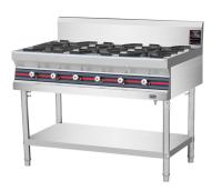 China Floor Type 40KW Commercial Gas Cooking Stove 4-8 Burner for sale
