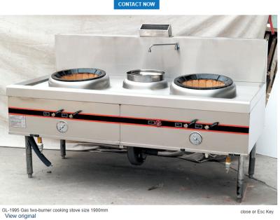 China Gas Two-Burner Cooking Stove Size 1700mm for sale