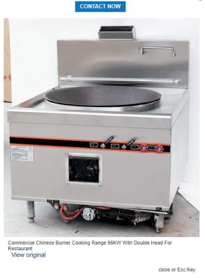 China Commercial Chinese Burner Cooking Range for sale