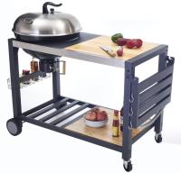 China Outside Commercial Kitchen Equipments Charcoal BBQ Grill With Cabinet And Table for sale