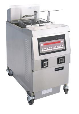 China Small Commercial Kitchen Equipments 25L Stainless Steel Single - Tank Electric / Gas Open Fryer for sale