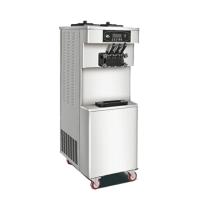 China Three Flavors Commercial Refrigerator Freezer ,  Floor Standing Gelato Soft Ice Cream Maker for sale