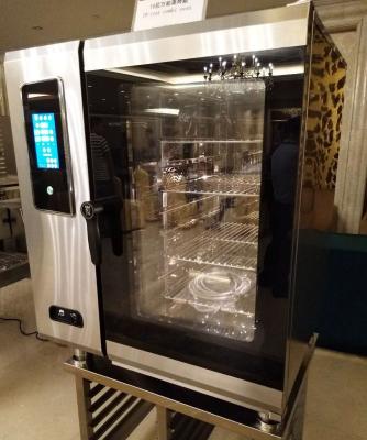 China USB Port Western Kitchen Equipment Electric Combi Steamer / Oven With 5 / 6 / 10 Tray for sale