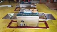 China 12KW Commercial Kitchen Equipments Hot Air Convection Gas Conveyor Pizza Oven 12 Inch Crawler Type for sale