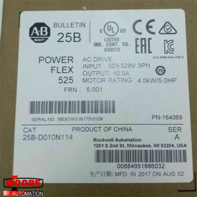 China 25B-D010N114 25B-D010N114  Allen Bradley  AB PowerFlex 525 Drive with Three Phase for sale