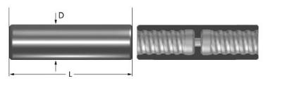 China ODM T38 Hydraulic Drill Bit Coupling Sleeve 180mm-190mm Length for sale