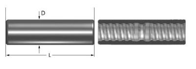 China Wear Resistant T45 18.47 Coupling Sleeve for Pipeline Drill Bit Connector for sale