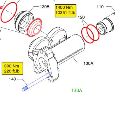 China Montabert HC50 Body 101081703 Hydraulic Rock Drill Drifter Main Housing Casting Spare Part for sale