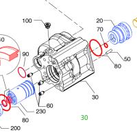 China Montabert HC50 Motor Body 86386794 Hydraulic Rotation Motor Housing Rock Drill Drifter Spare Part for sale