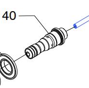 China Montabert HC50 Push Rod 86343274 Hydraulic Rock Drill Drifter Valve Actuating Rod Spare Part for sale