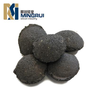 China Mingrui SI45 SI50 Si Briquette Metallurgical Ferrosilicon Ball for sale