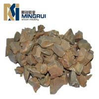 China Brown CaO 45-55 Fused Calcium Aluminate 3mm To 10mm Steelmaking Auxiliary Material for sale