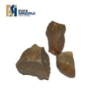 China Brown CaO 45-55 Fused Calcium Aluminate 3mm To 10mm Steelmaking Auxiliary Material for sale