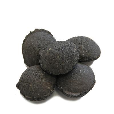 China ISO9001 Si65Fe7 Fesi Briquette Black 50mm Ferrosilicon ball for sale