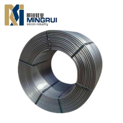 China Steel Making Gray Alloy Cored Wire 13mm Calcium Silicon Cored Wire 230g/M for sale