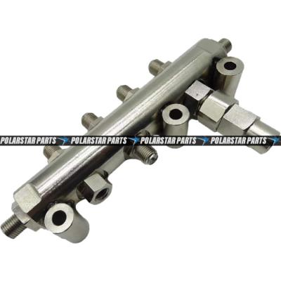 China C6.4 Engine Fuel Common Rail Assy E320D Excavator 358-6634 438-3416 for sale
