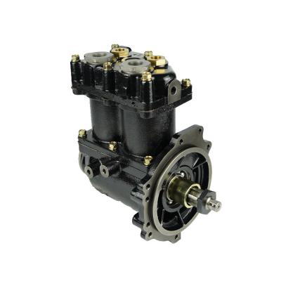 China Twin Linder Air Brake Compressor for Heavy Truck Steering System Parts Operating Mechanism for sale