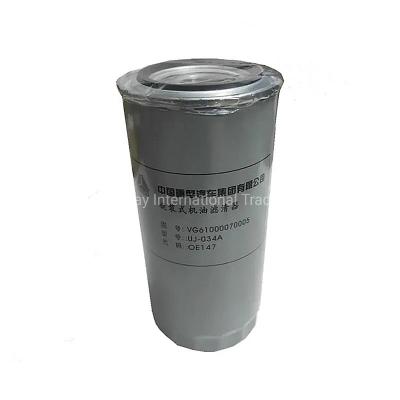 China Main Market South Asia Vg61000070005 Dump Truck Oil Filter for Cnhtc Sino HOWO 371HP for sale