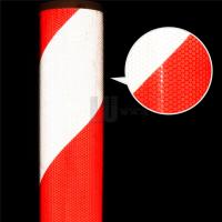 China Red White Reflective Tape Sticker For Road Barrier Or Vehicles for sale