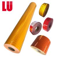 China Diamond Grade Reflective Sheeting Yellow Acrylic Material for sale