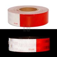 China Strong Adhesive  Waterproof Red White Dot C2 Reflective Conspicuity Tape for sale