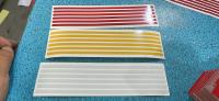 China Customized Soft Flexiable Reflective Sticker For Bicycle Motor Wheels for sale