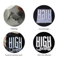 China High Quality Reflective Silver Heat Transfer Vinyl In Transfer Film For Safety for sale