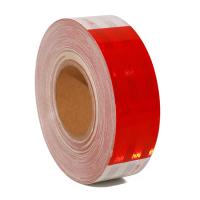 China 50mm *45.72m Roll Strong Waterproof Reflective Conspicuity Sticker For Trailers for sale
