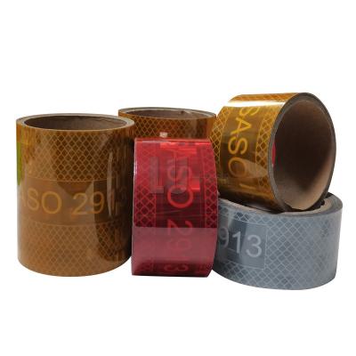 China Trucks and Vehicles PVC PET Material Aluminizing SASO 2913 Reflective Tape Radium Stickers for sale