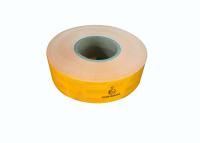 China Polyester Red Reflective Tape For Vehicles 5cm*45.72m Highly Tear Resistant for sale