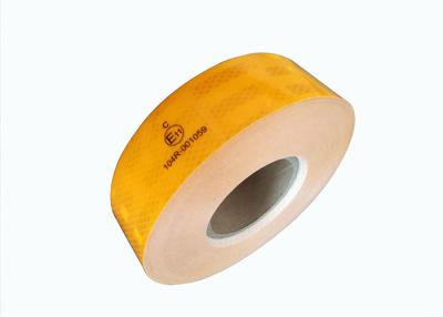China Light Acrylic Clear Ece 104 Reflective Tape  For Vehicles , Amber 2 Reflective Tape for sale