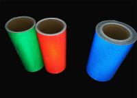 China High Intensity Blue Green White Reflective Vinyl For All Kinds Of Road Signs 1.24m * 45.7m for sale