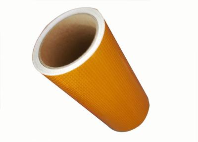 China Retro Reflective Adhesive Sheet For Red  Orange Road Sign Traffic  ISO SGS for sale