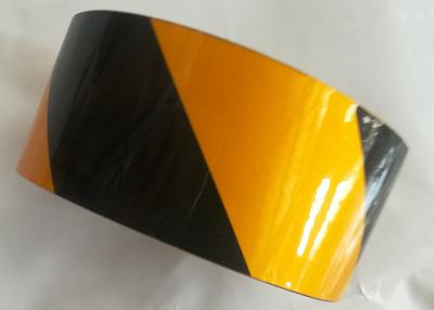 China Waterproof Retro Dark And Yellow Reflective Tape Sheets For Warning Safety Signs for sale