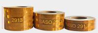China Factory Supplied PET Metalized Hi Vis Yellow Saso 2913 Reflective Tape for Cars Trucks Reflective Material for sale