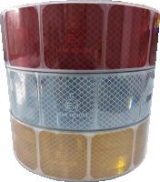 China 2 Inch High Intensity Prismatic Acrylic Adhesive ECE 104 Reflective Tape with Emark Dot Self-Adhesive Retro Reflective Tape for sale