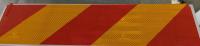China Custom Logo Screen Printing Chevron Reflector Reflect Sticker Rectangle Yellow Red Prismatic Reflective Tape Sticker for sale