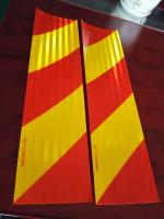 China Chevron Sticker Reflective Red Yellow Trailer Reflective Tape and Chevron Regulations for sale