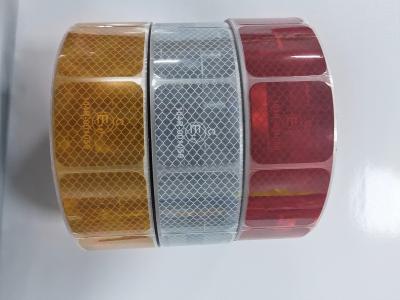 China 5cm*50m RTLITE Metallized Super Adhesive ECE 104R Safety Warning Sticker Reflective Tape for Heavy Truck for sale